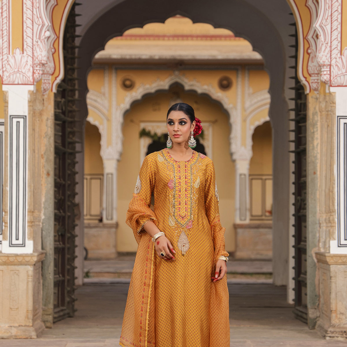 Cheent print Heavy Neck – Ganpatis