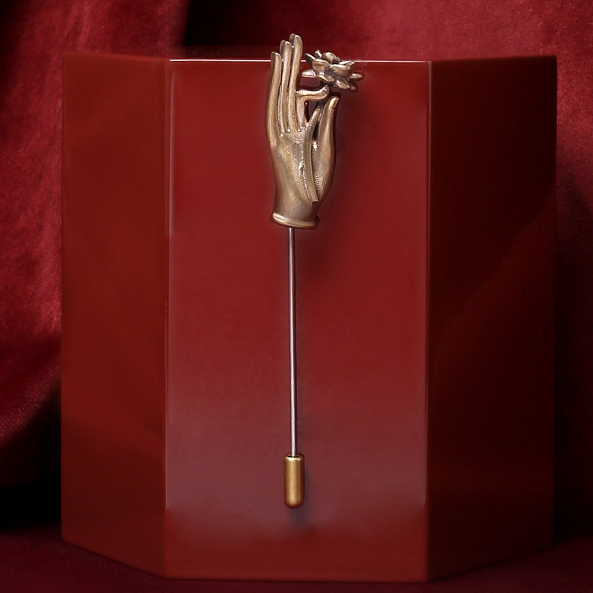 The Lotus Hand Pin – Ganpatis