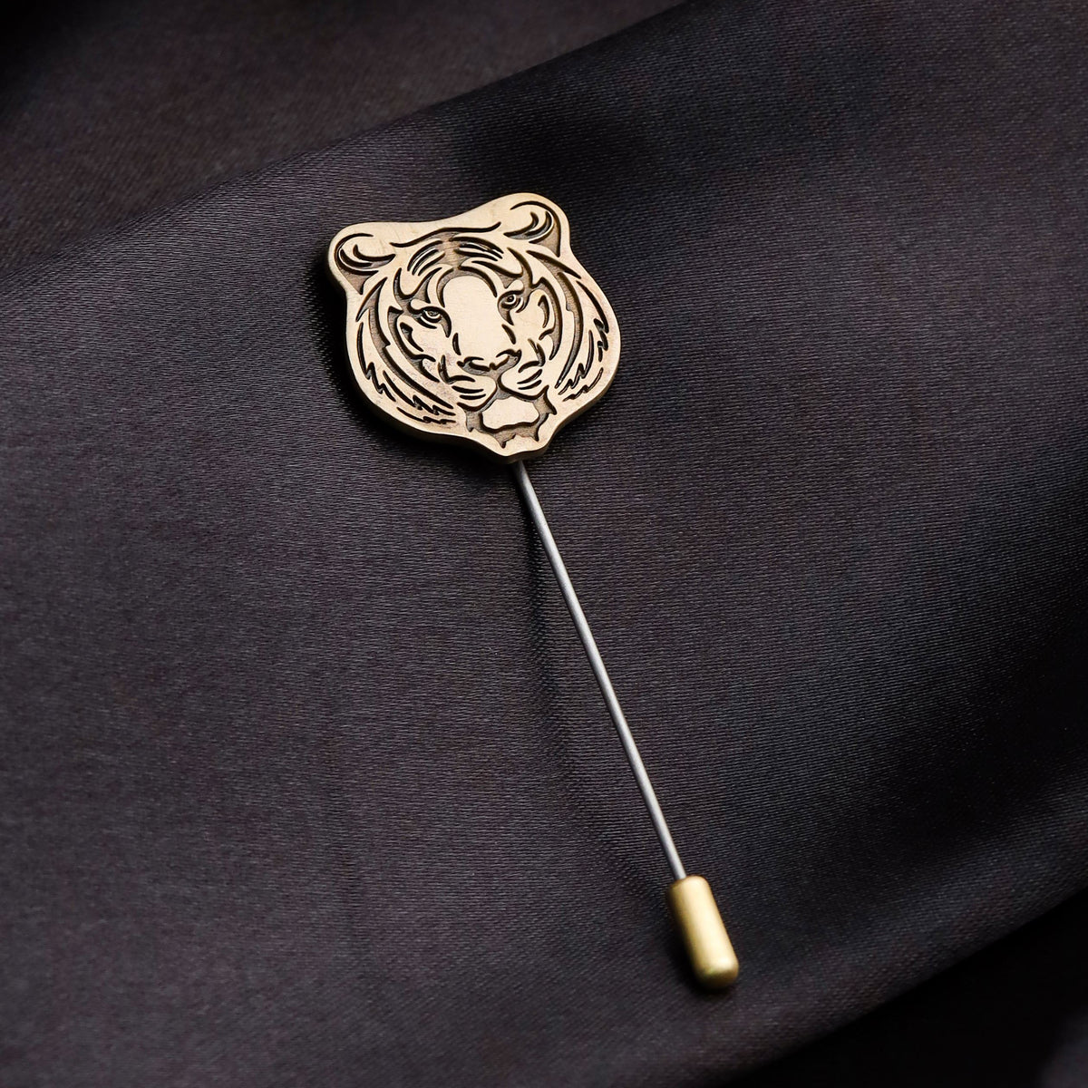 Fiery Tiger Lapel Pin – Ganpatis