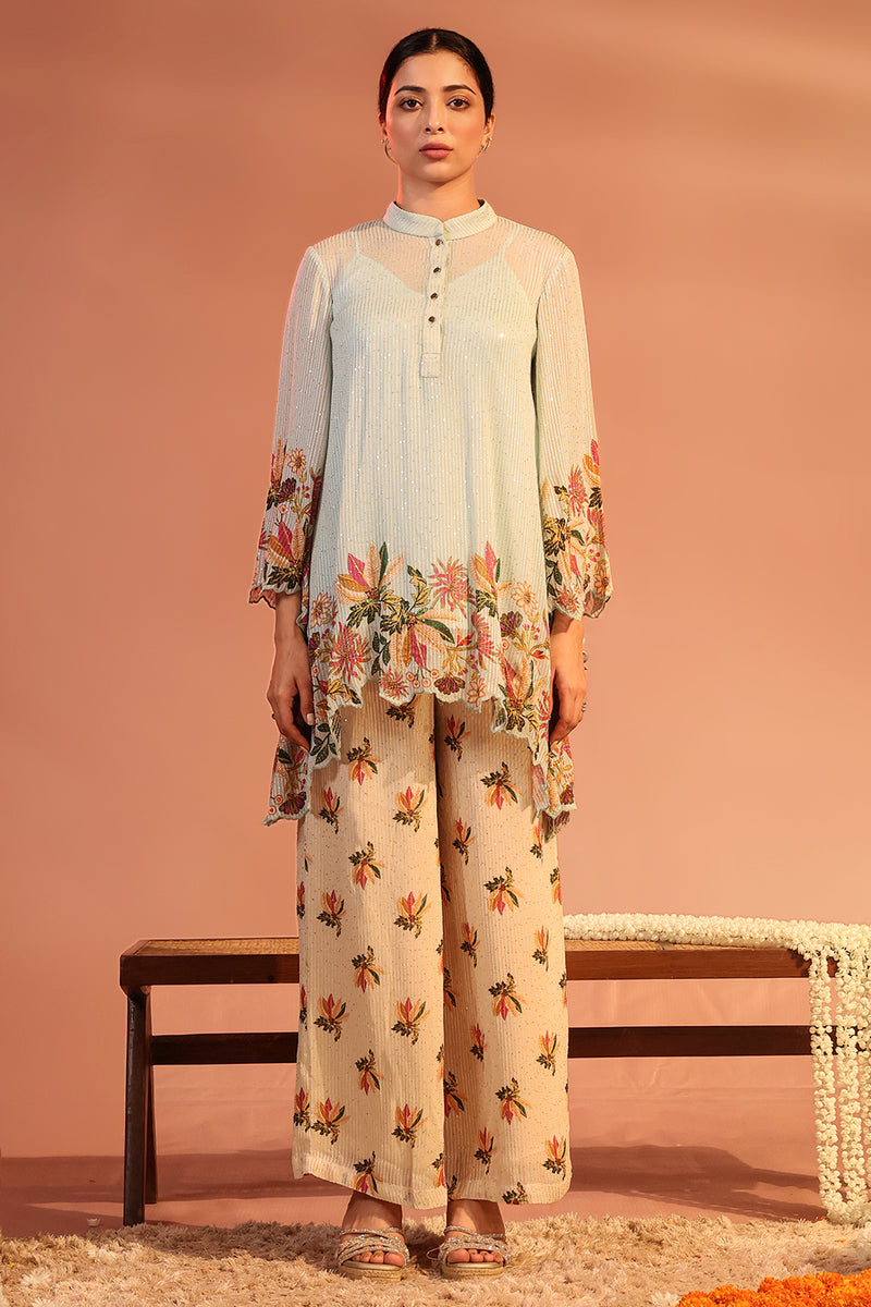 Aarani Asymmetric Sequin co-ord set – Ganpatis