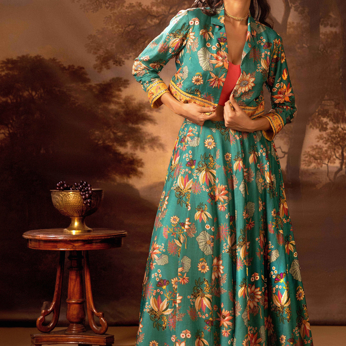 Aarani Embroidered Lehenga Set – Ganpatis