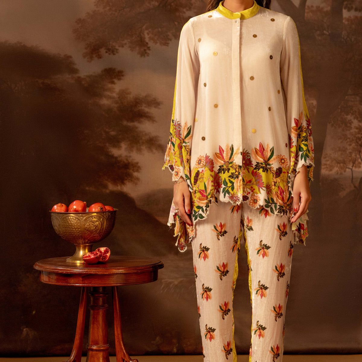 Aarani Embroidered co-ord set – Ganpatis